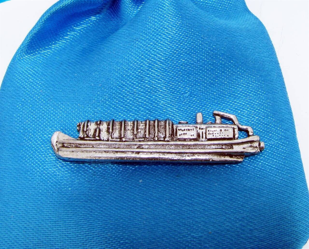 Canal Barge / Narrow Boat Pewter Pin Badge - Etsy UK