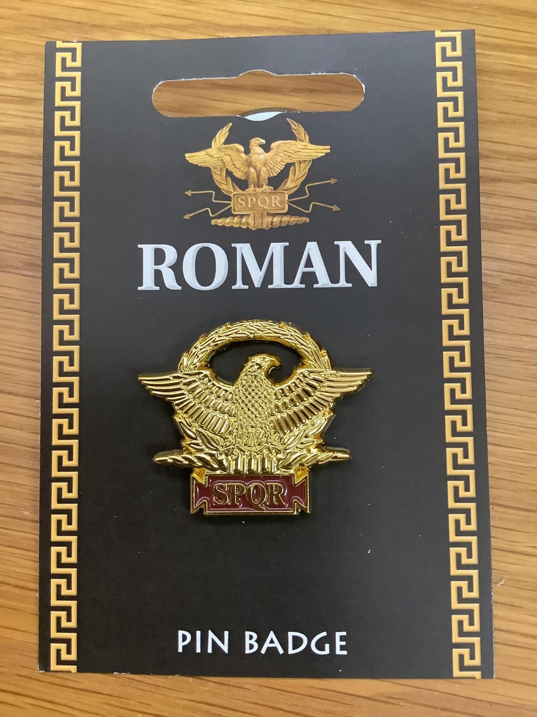 Roman SPQR Enamelled Pin Badge - Etsy