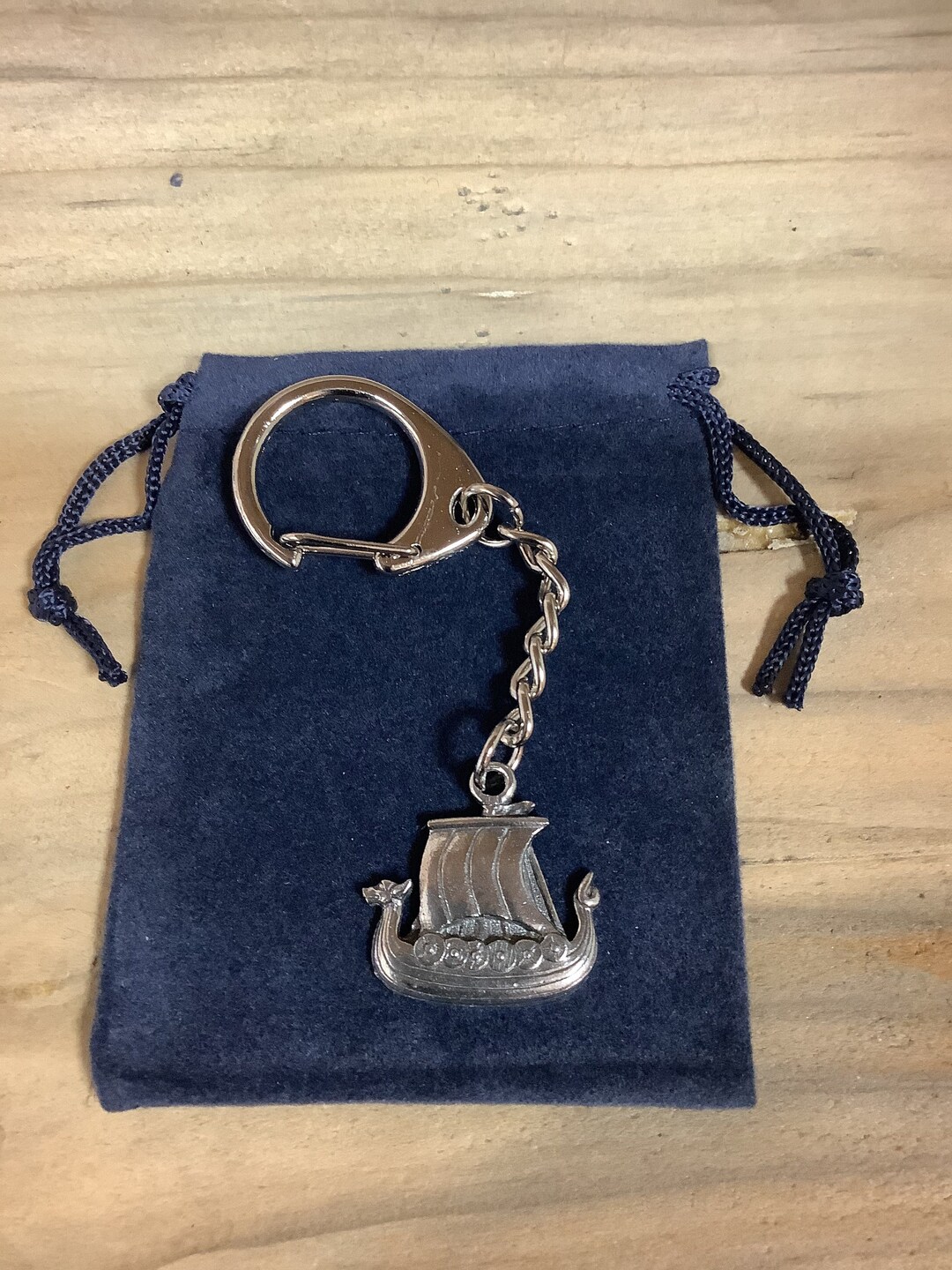 Viking Ship / Boat Silver Pewter Keyring - Etsy