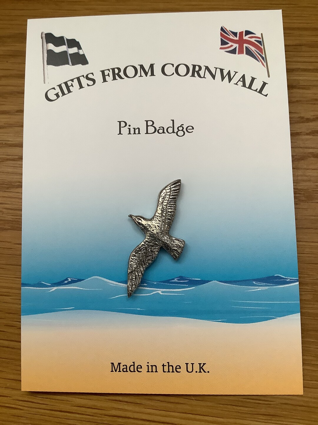 Seagull Silver Pewter Pin Badge P - Etsy