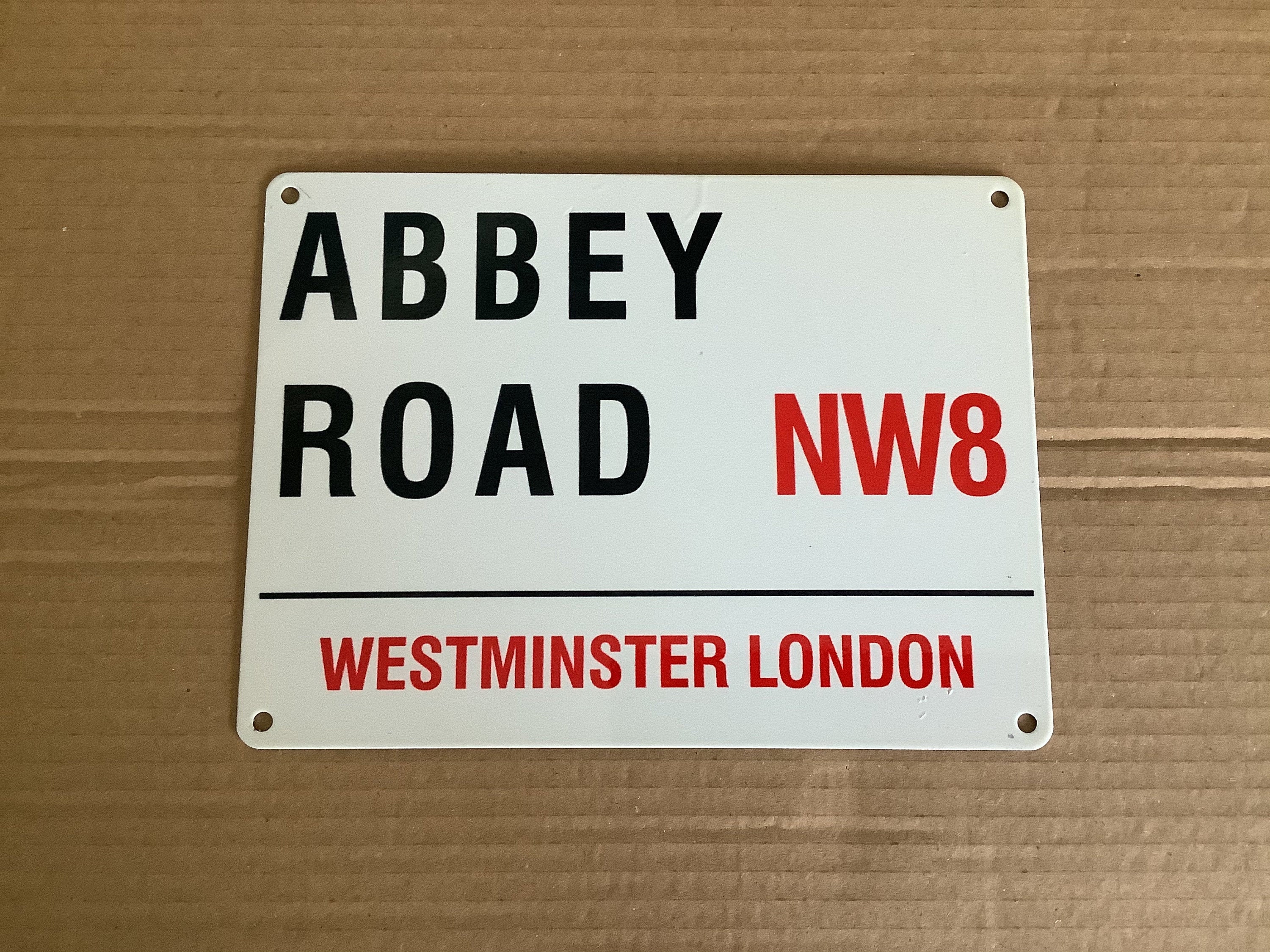 Abbey Road London Metal Wall Hanging Street Sign | Etsy