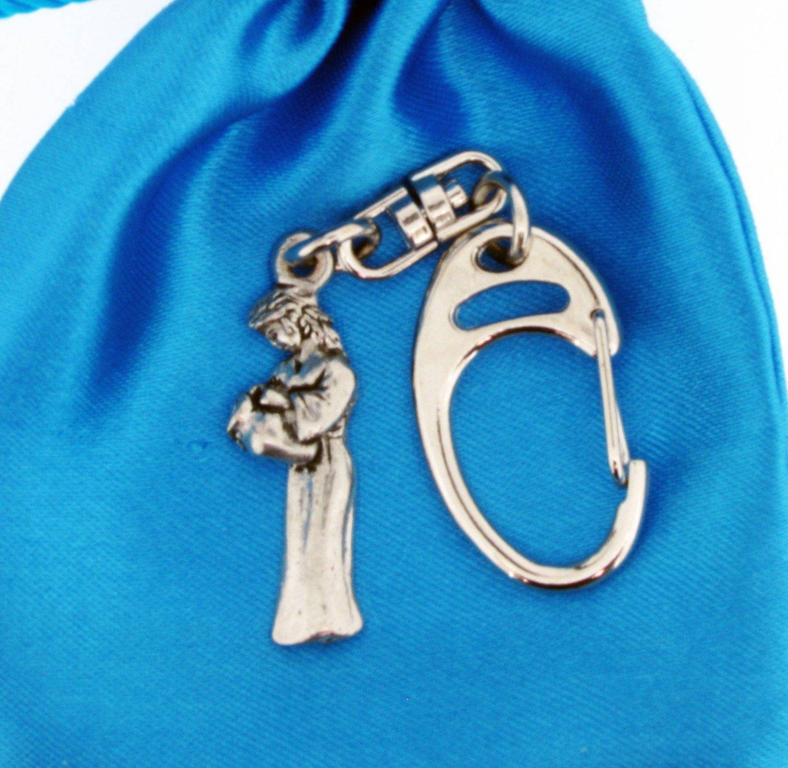 Aquarius Quality Silver Pewter Keyring - Etsy