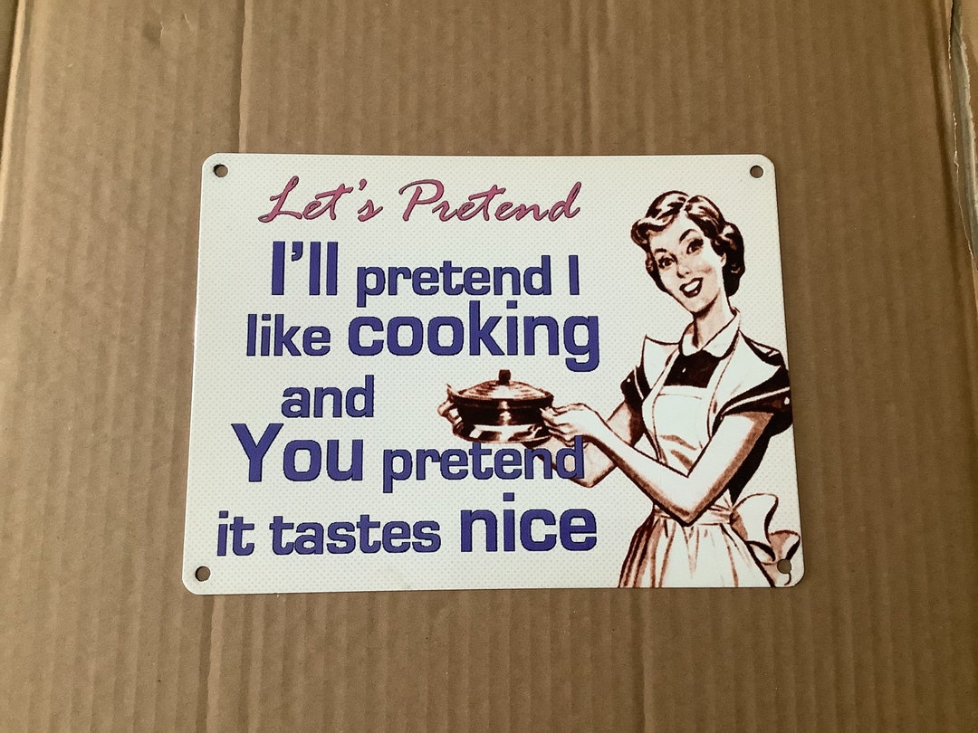 Lets Pretend.... Metal Wall Hanging Sign - Etsy