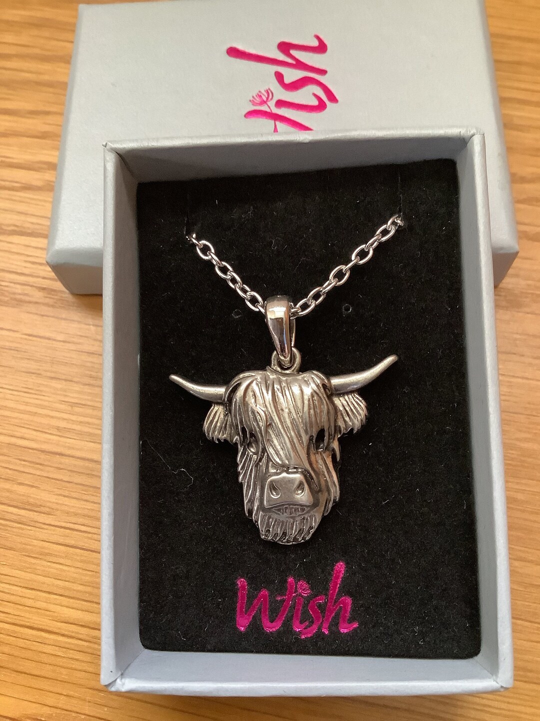 Highland Cow Head Pendant on A Chain - Etsy