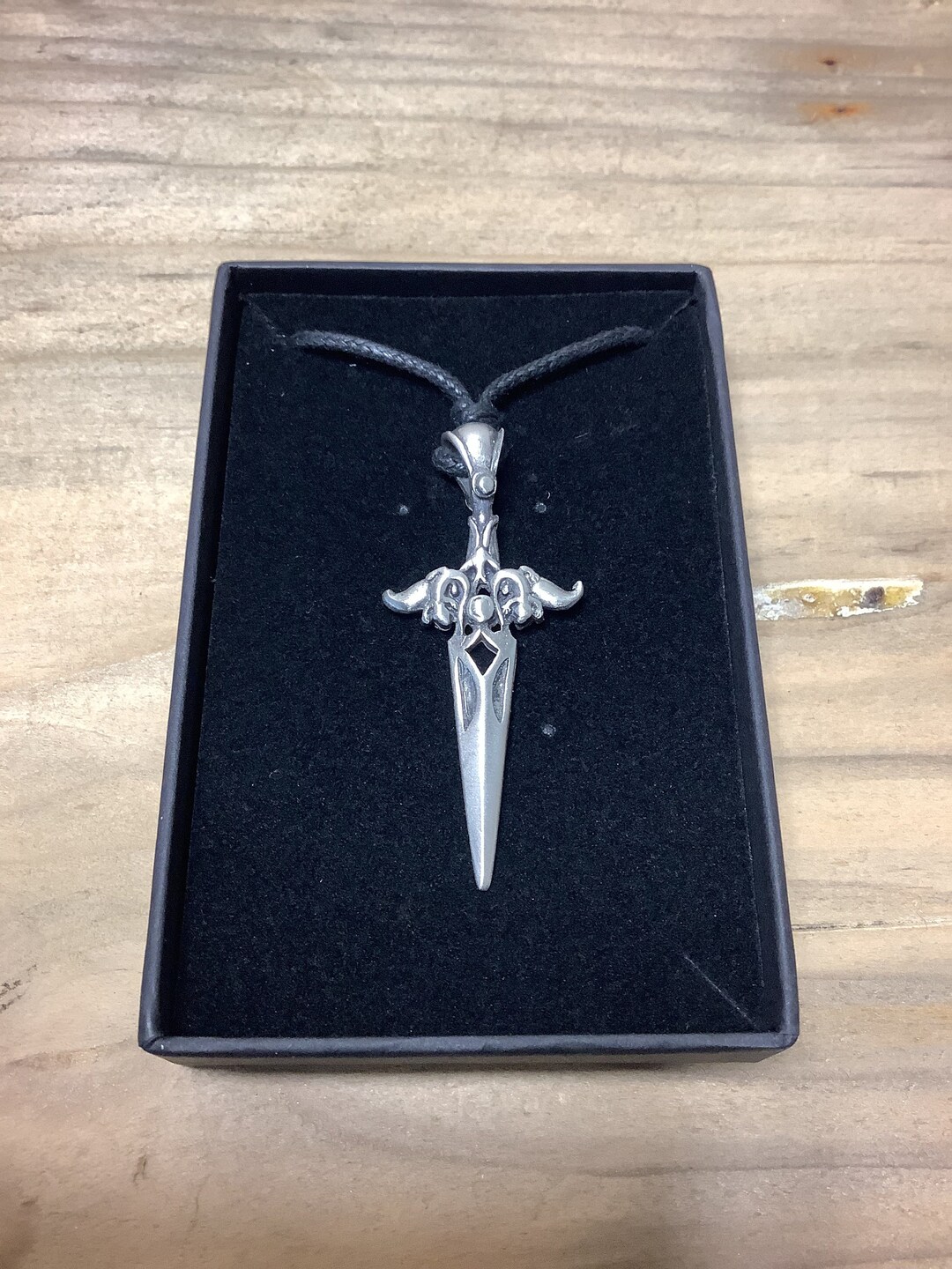 Celtic Silver Pewter Spirit Sword Pendant on A Adjustable Cord - Etsy