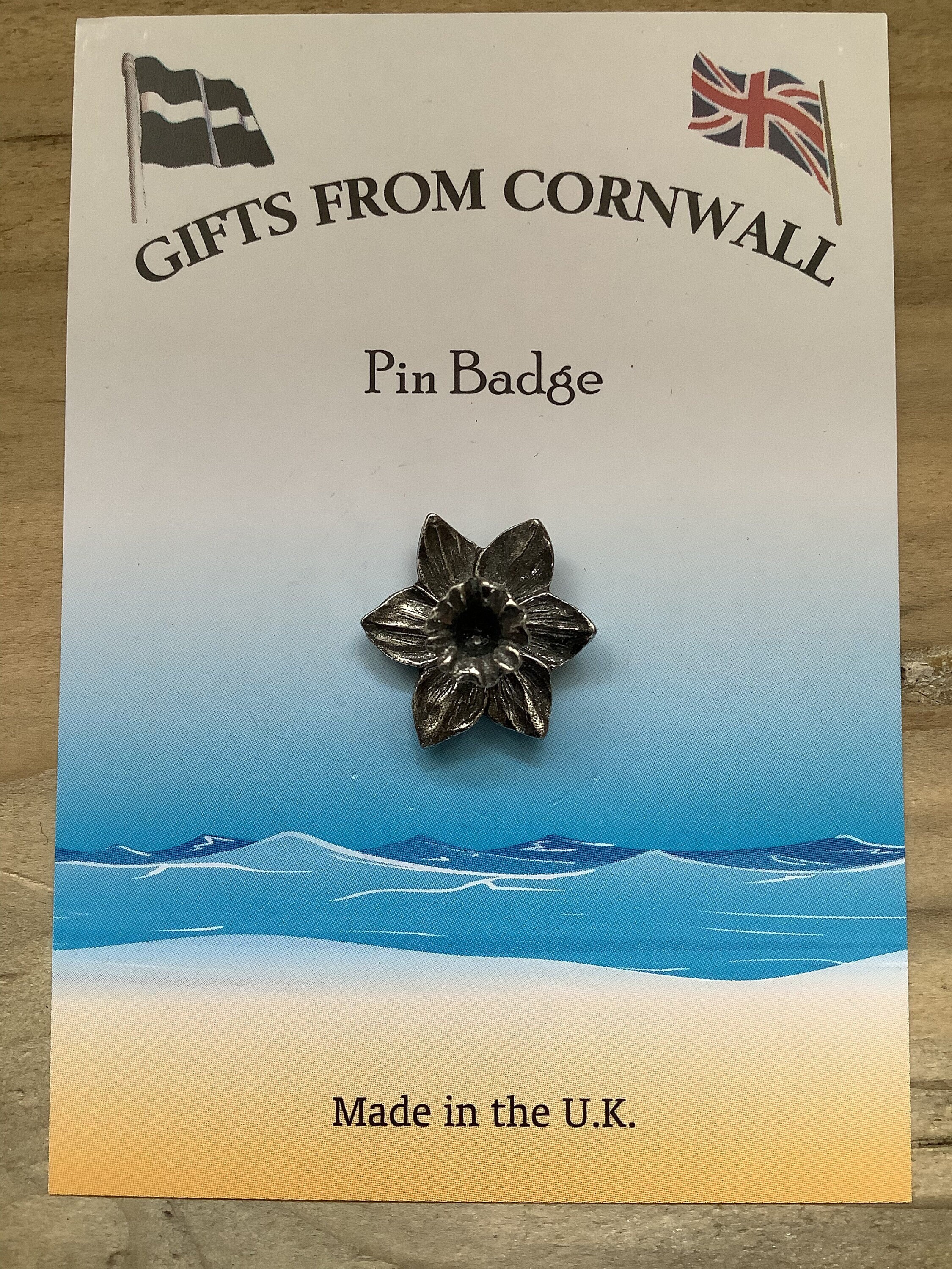 Welsh Daffodil Silver Pewter Pin Badge WDAFPPIN - Etsy UK