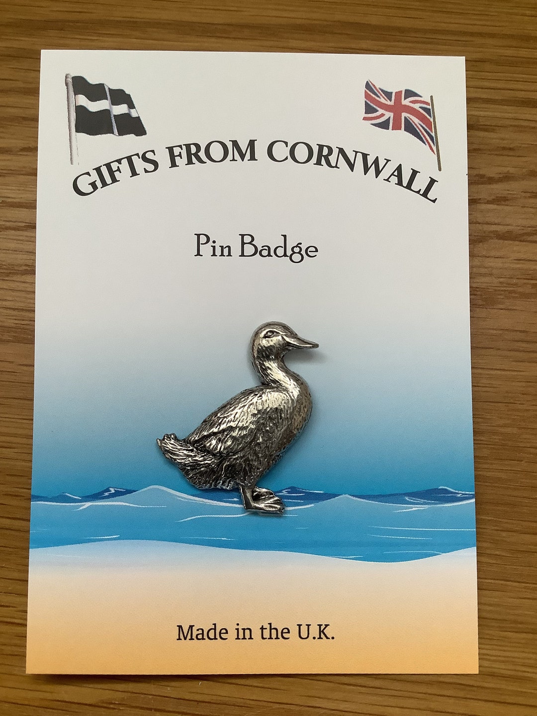 Duck Silver Pewter Pin Badge P - Etsy
