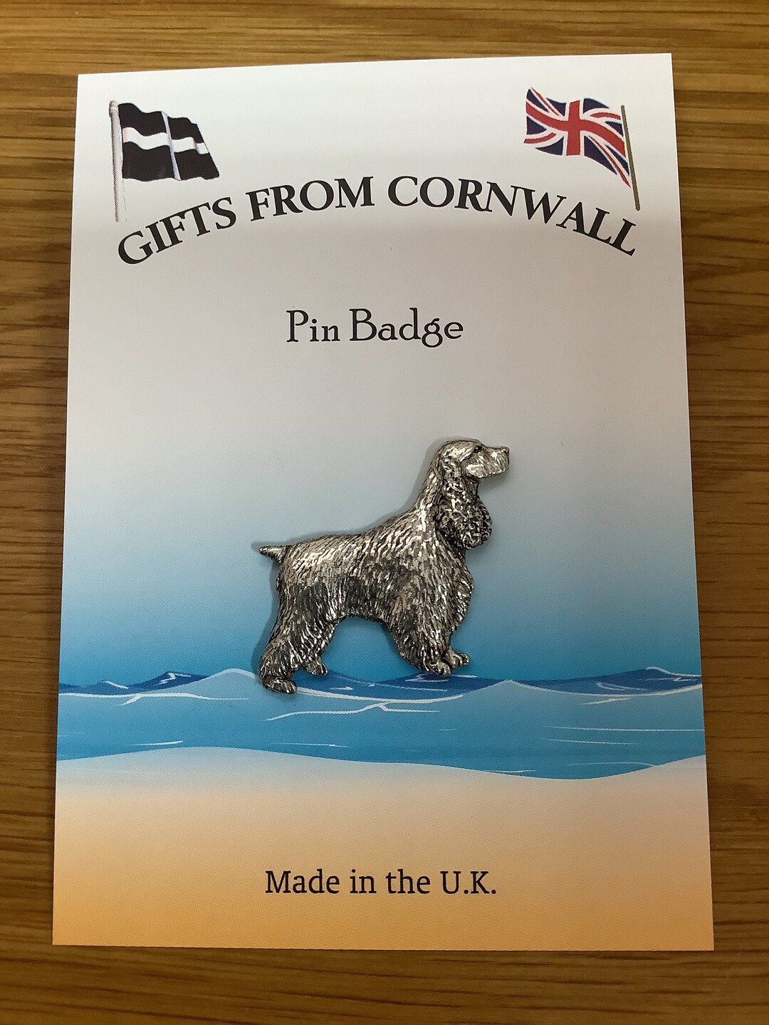 Cocker Spaniel Silver Pewter Pin Badge P - Etsy