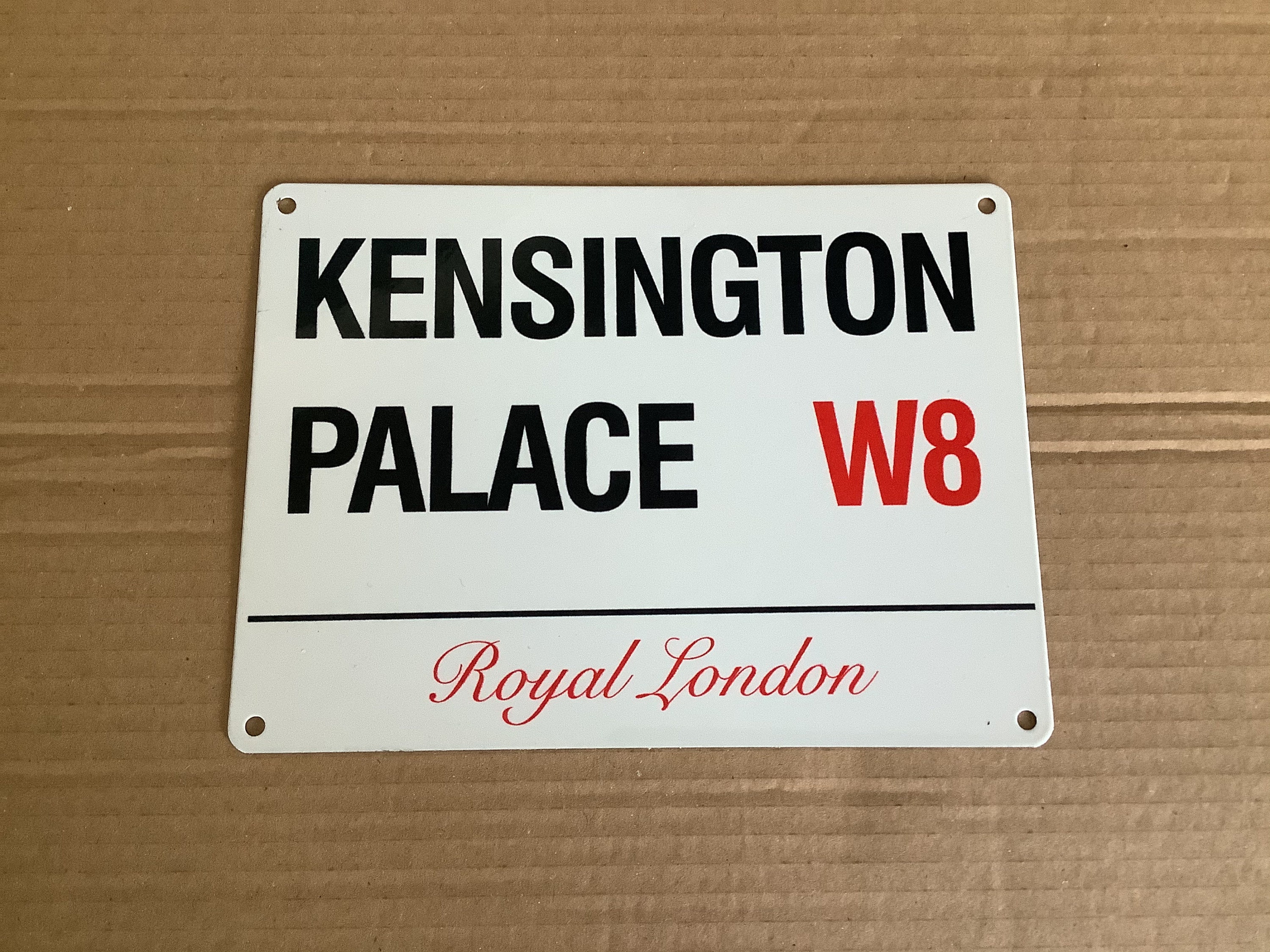 Kensington Palace London Metal Wall Hanging Street Sign | Etsy