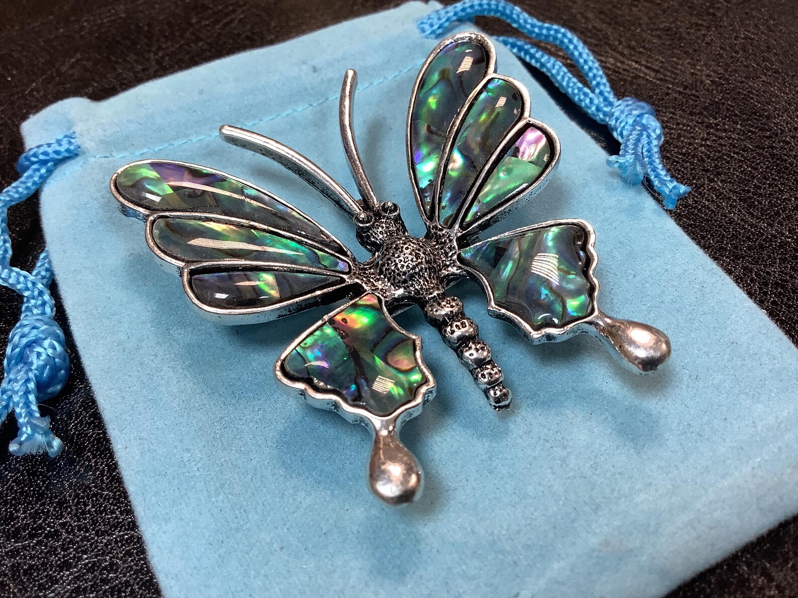 Butterfly Abalone Shell Brooch - Etsy