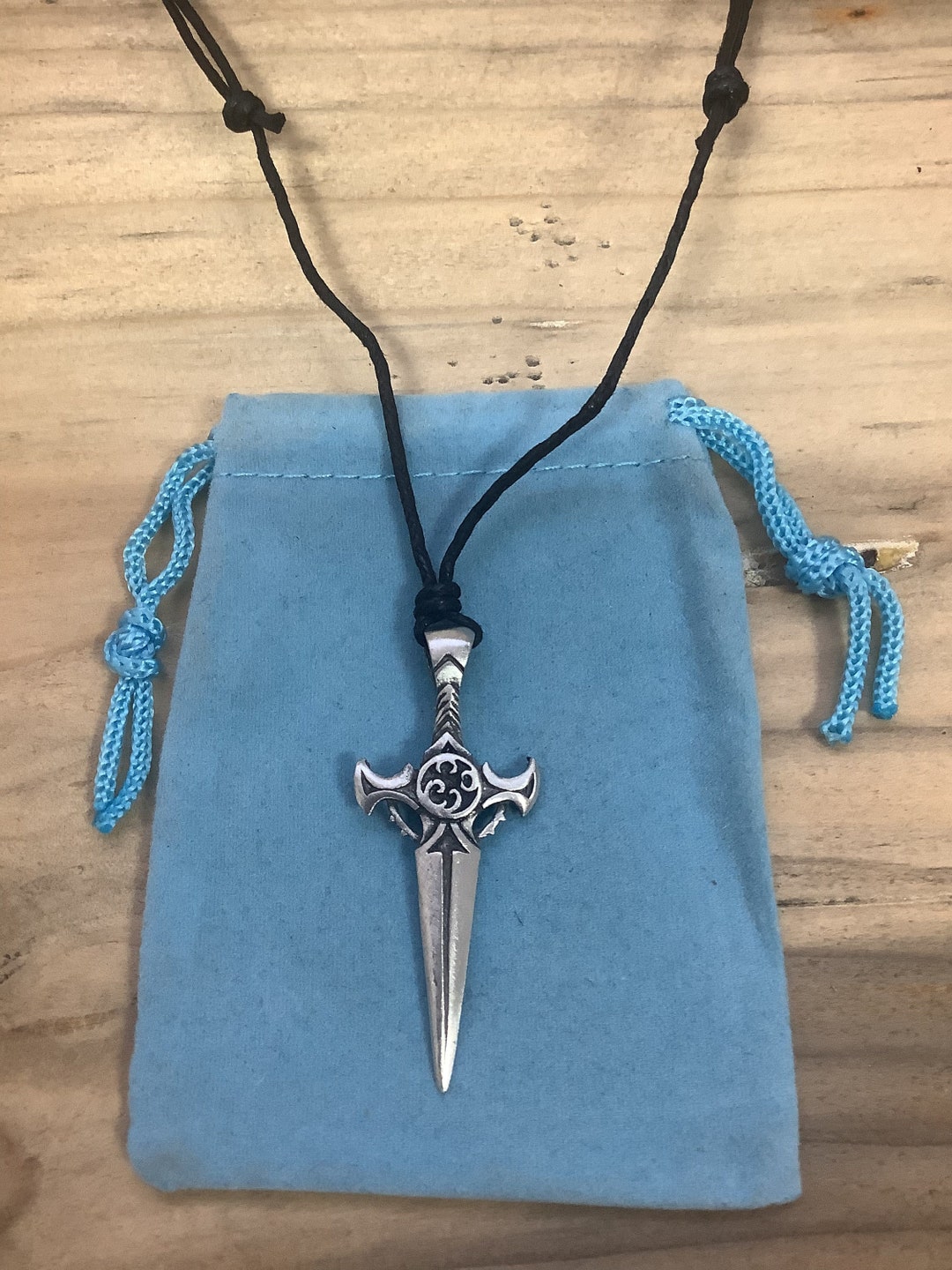 Celtic Silver Pewter Spirit Sword Pendant on A Adjustable Cord 291 - Etsy