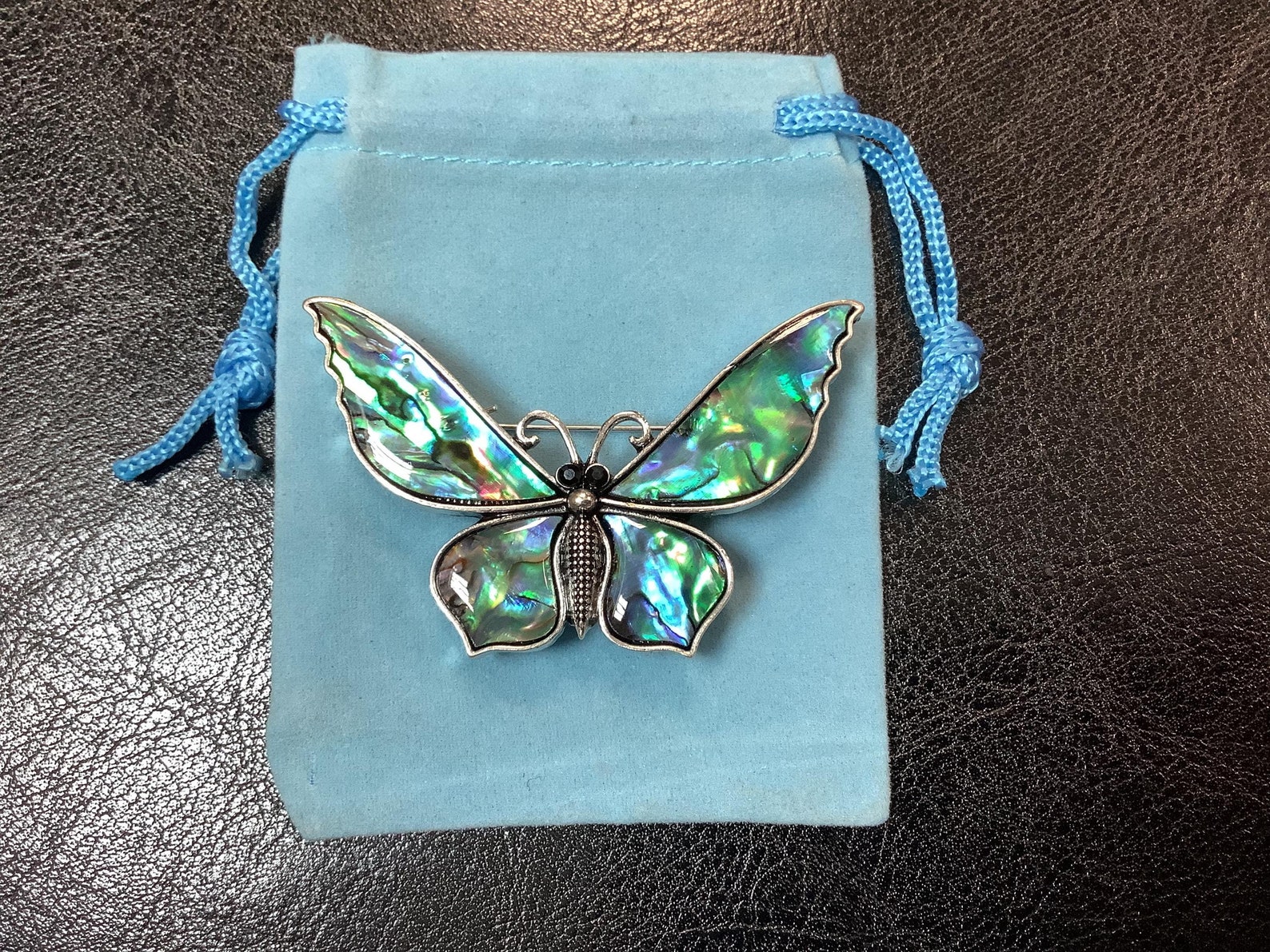 Butterfly Abalone Shell Brooch - Etsy