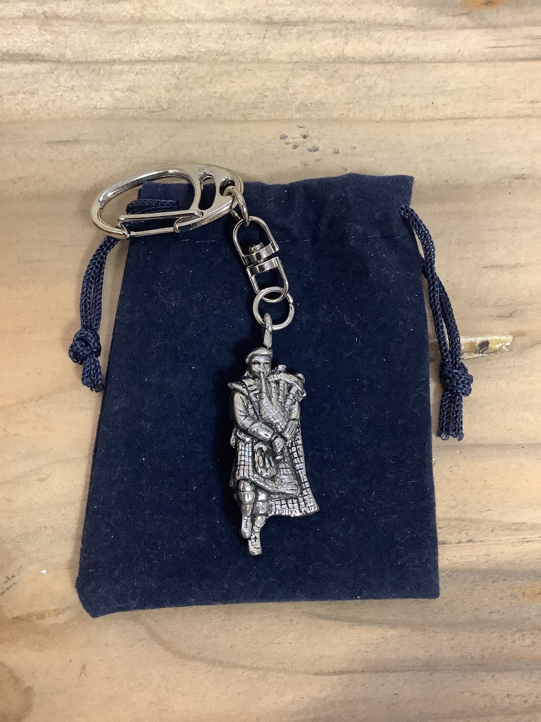 Scottish Piper 3D Quality Silver Pewter Keyring P - Etsy