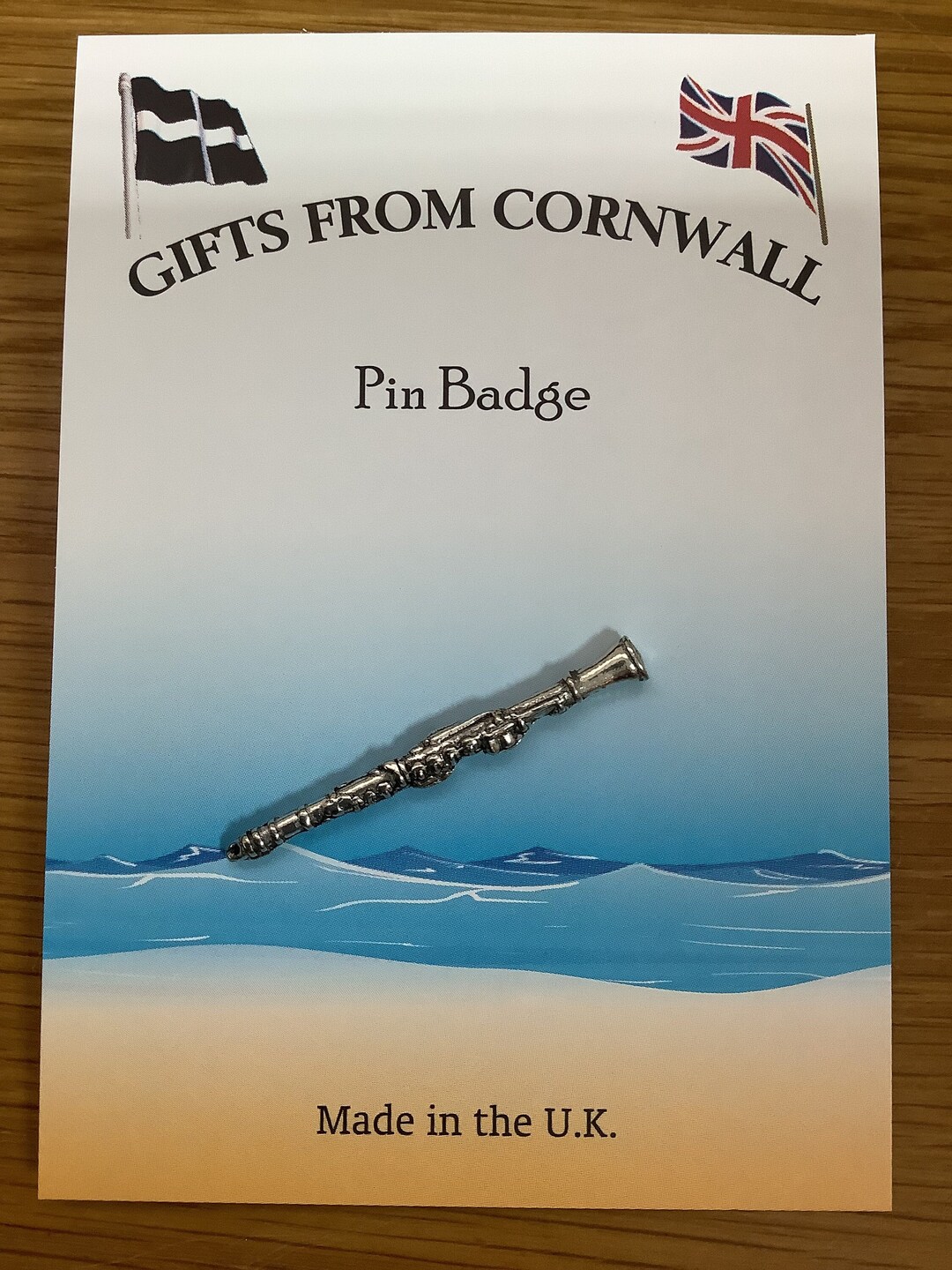 Clarinet Silver Pewter Pin Badge P - Etsy