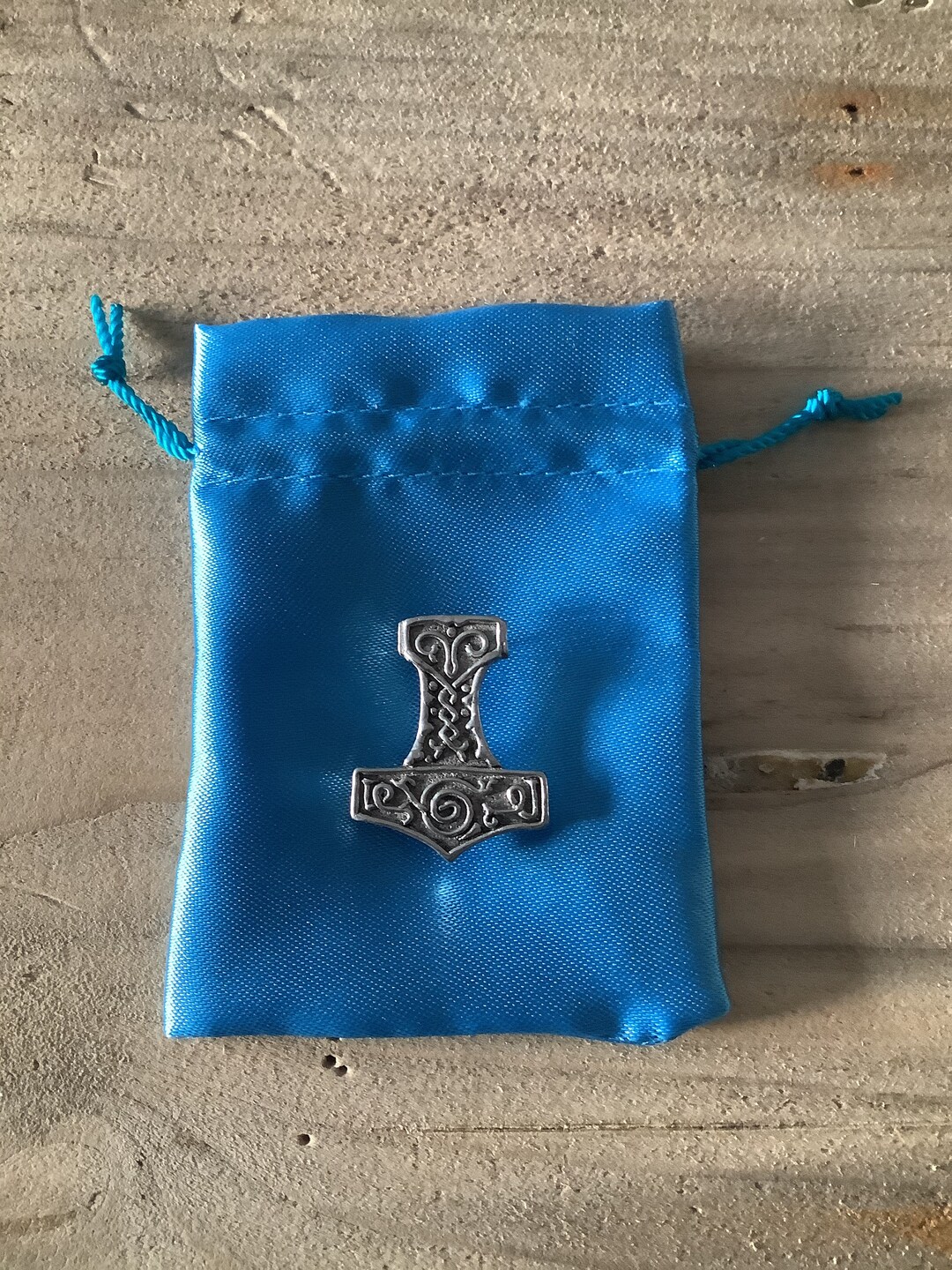 Viking Thors Hammer Silver Pewter Pin Badge - Etsy