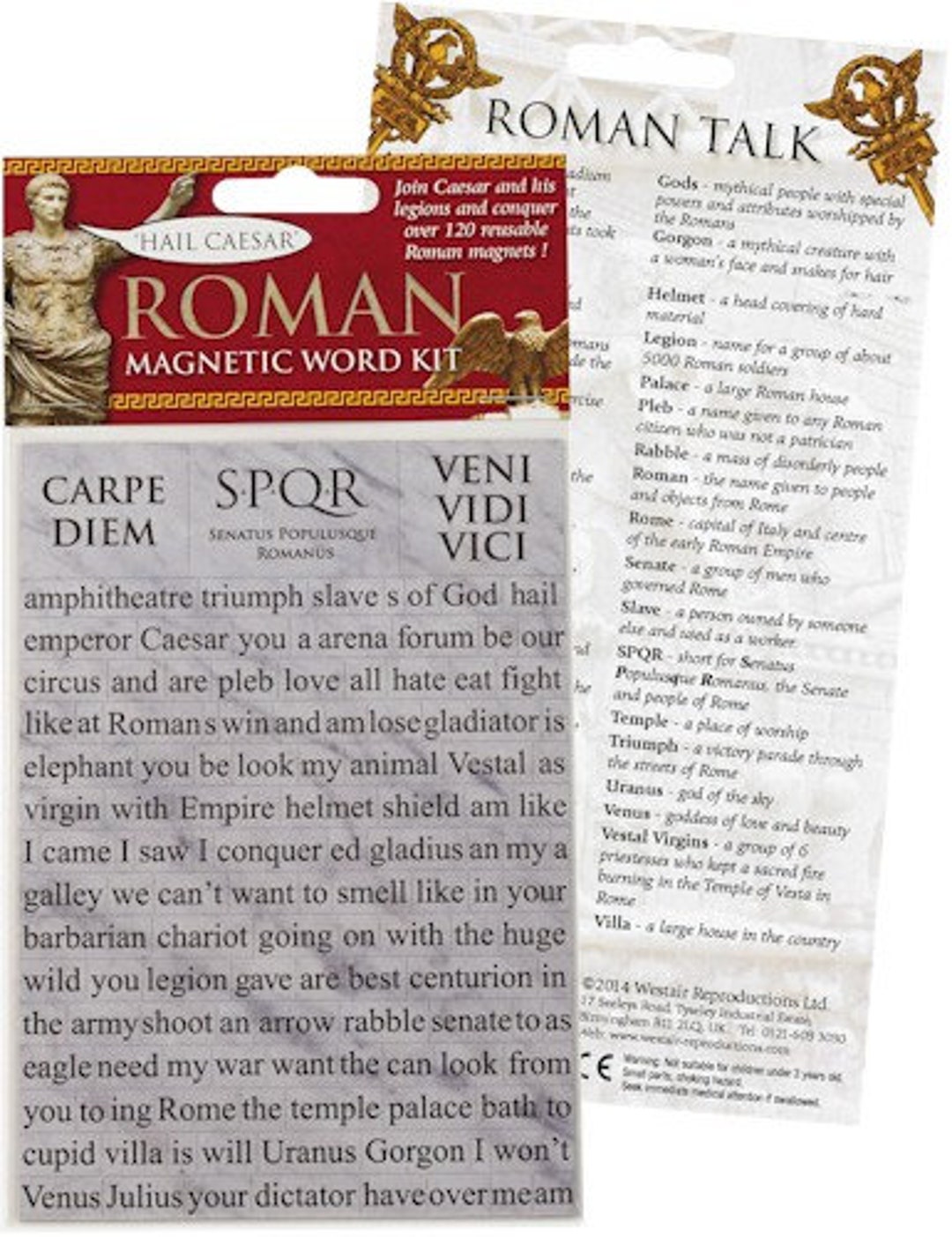 Roman Magnetic Word Kit - Etsy