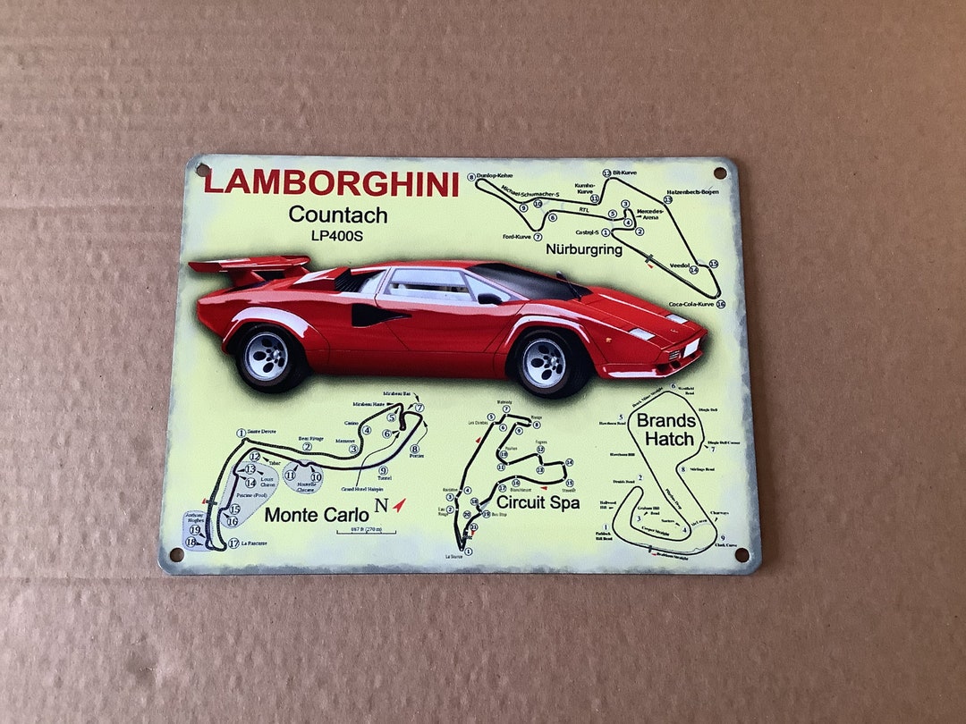 Lamborghini Metal Wall Hanging Sign - Etsy