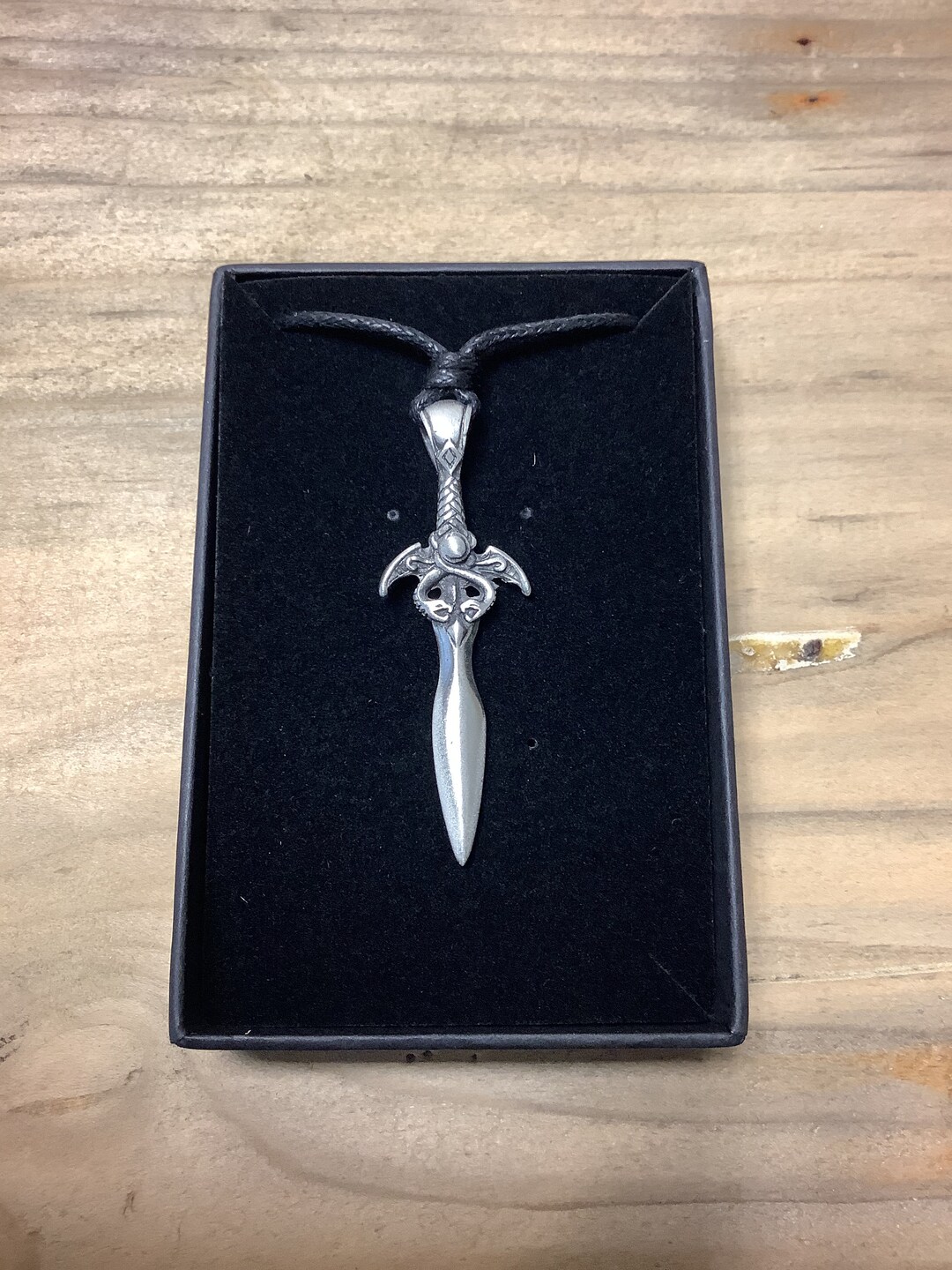 Celtic Silver Pewter Spirit Sword Pendant on A Adjustable Cord PWP289 ...