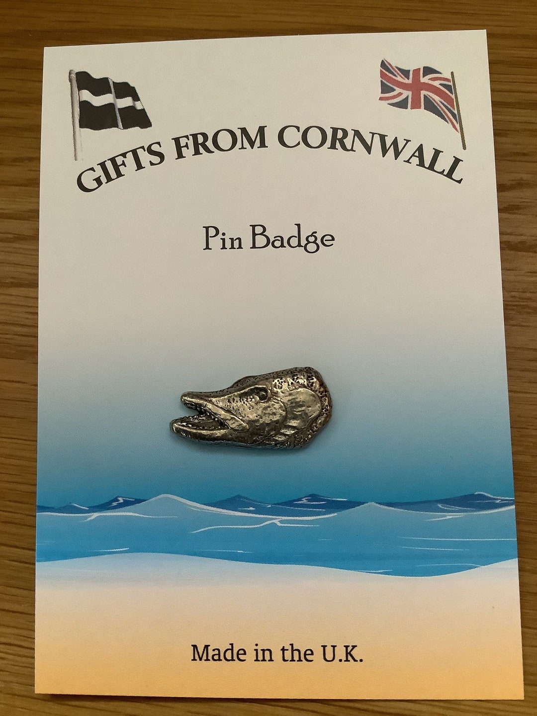 Pike Head Silver Pewter Pin Badge P - Etsy