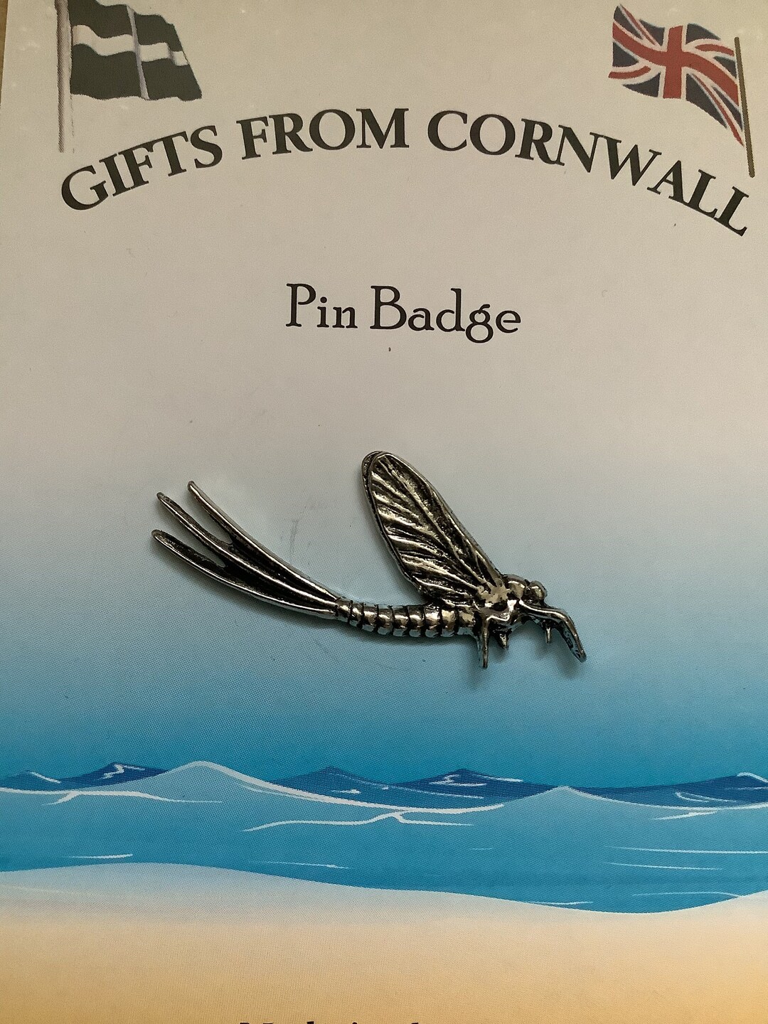 Mayfly Silver Pewter Pin Badge - Etsy