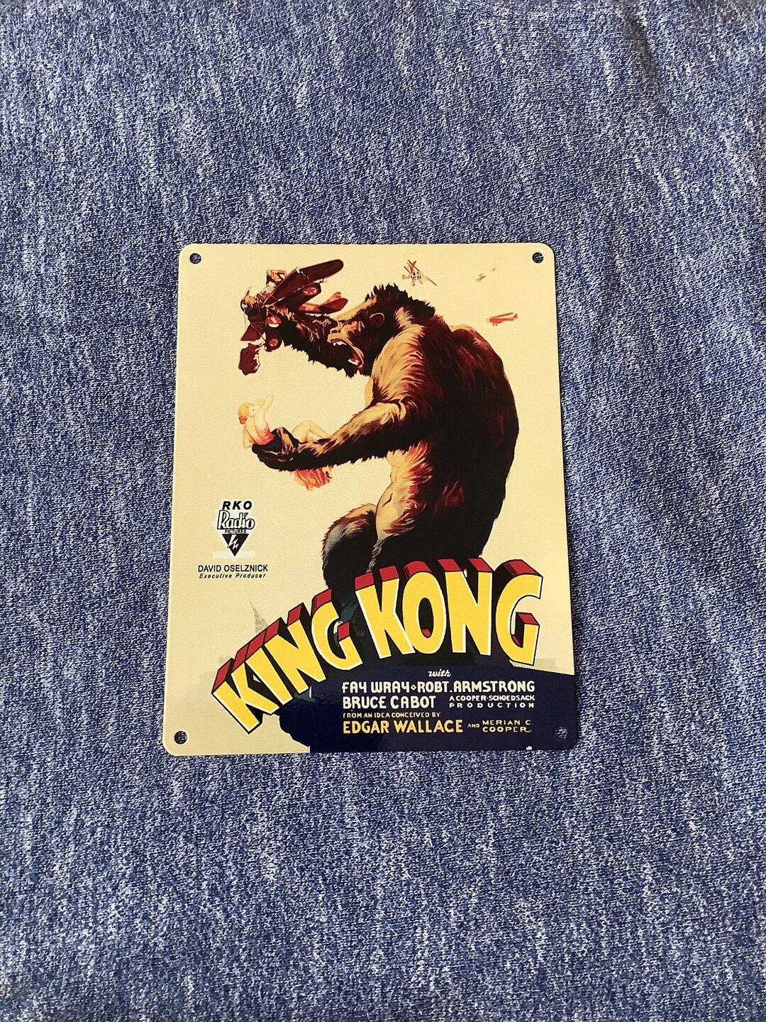 King Kong Metal Wall Hanging Sign - Etsy
