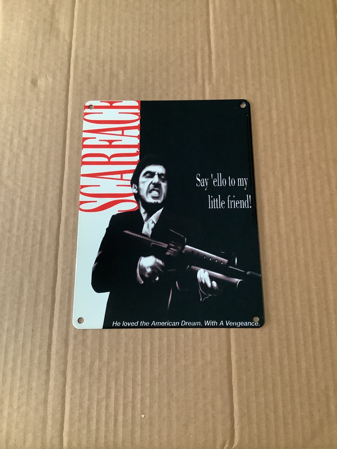 Scarface Metal Wall Hanging Sign - Etsy