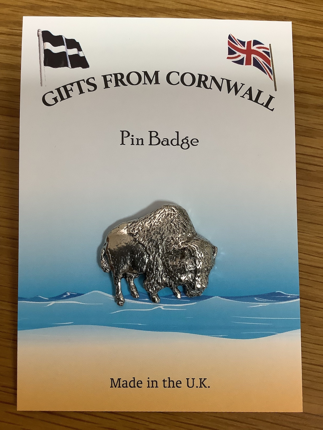 Buffalo / Bison Pewter Pin Badge P - Etsy