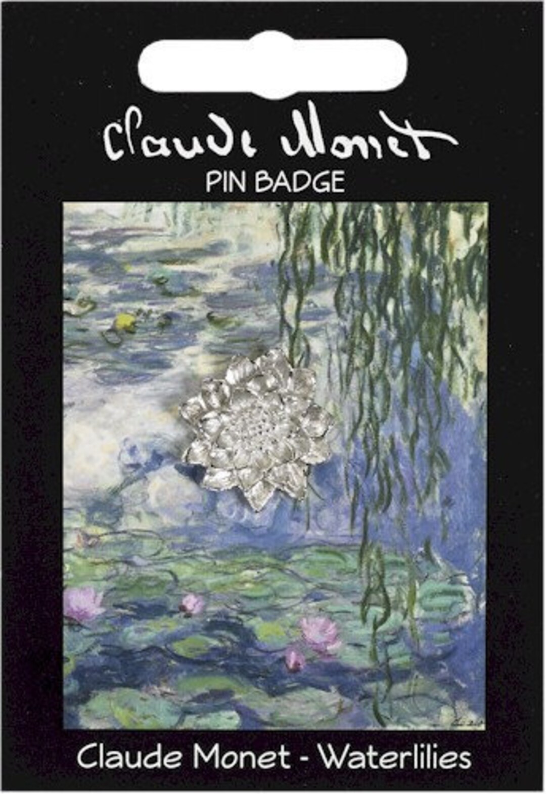 Claude Monet Water Lily Silver Pewter Pin Badge - Etsy