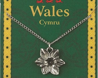 Welsh Daffodil Gold Plated Pendant on A Chain | Etsy
