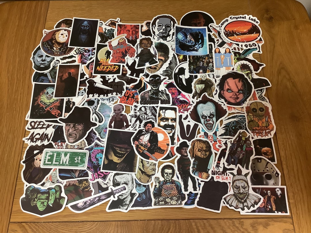 100 Horror Movie Vinyl Stickers - Etsy