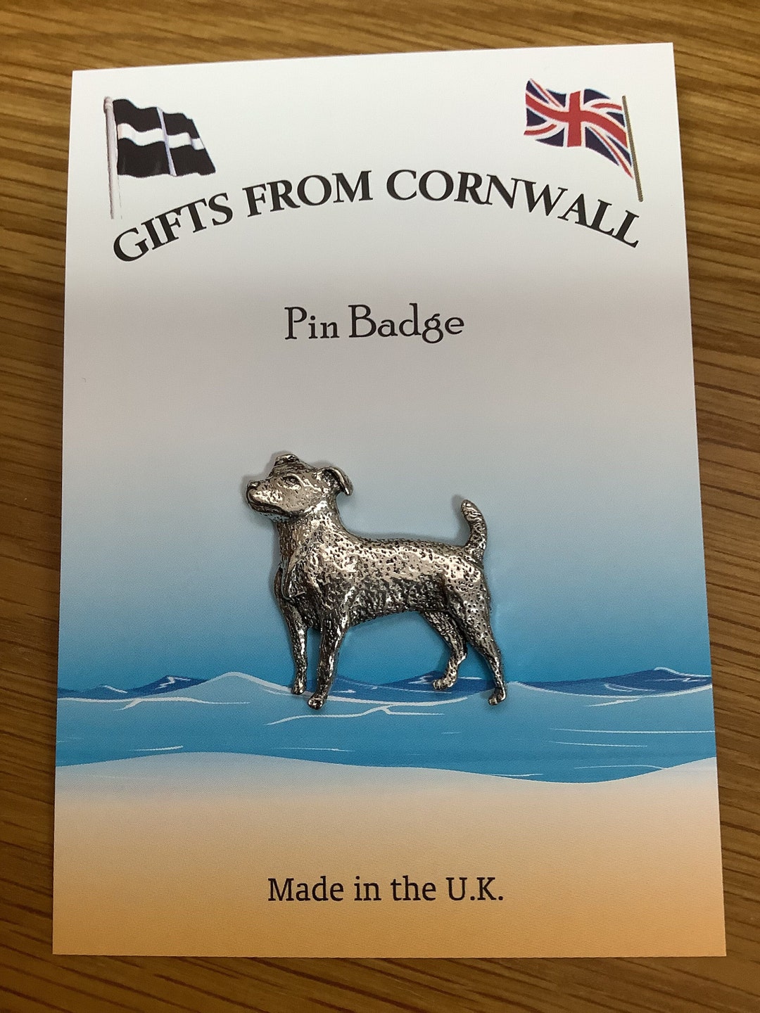 Jack Russell Pewter Pin Badge P - Etsy