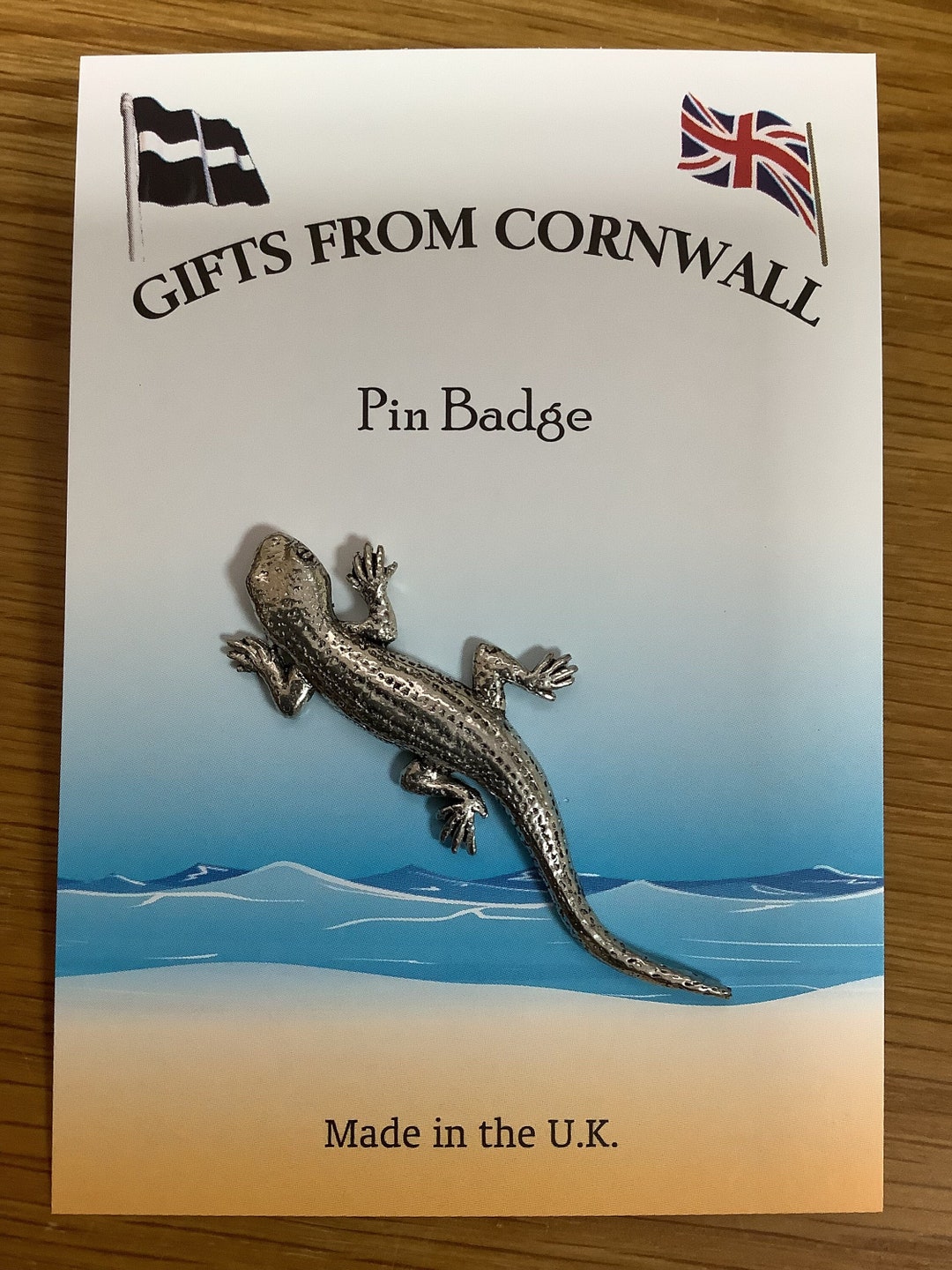 Lizard Silver Pewter Pin Badge P - Etsy