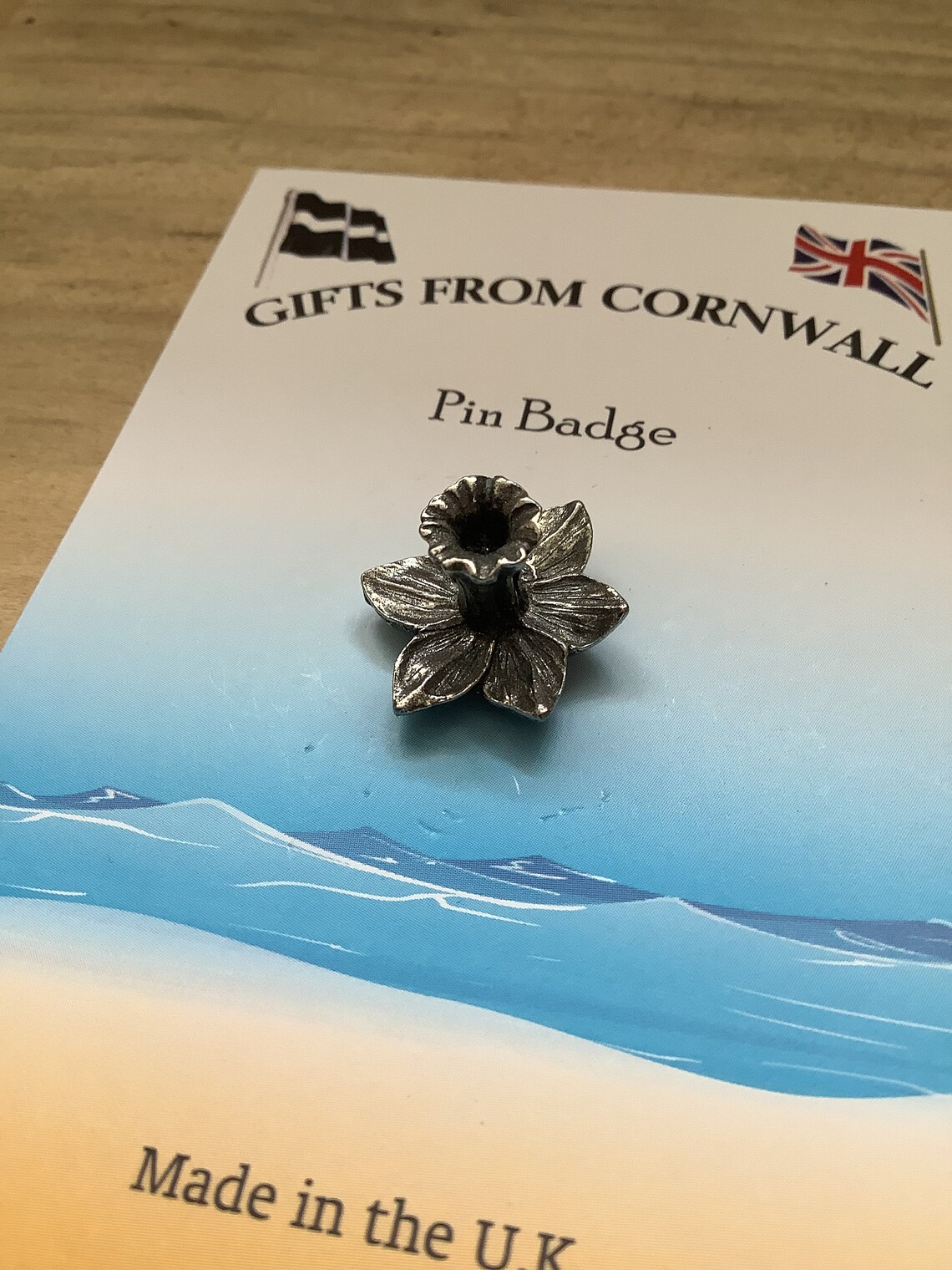 Welsh Daffodil Silver Pewter Pin Badge WDAFPPIN - Etsy UK