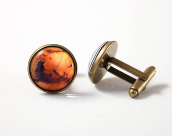 Mars necklace Space necklace Planet Mars Mars jewellery Mars | Etsy