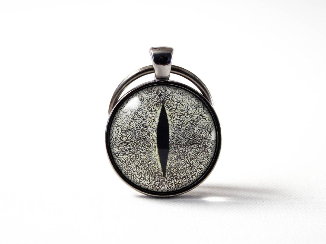 Cat Eye Key Chain Dragon Eye Eye Keyring Dragon Jewelry Gray Eye ...