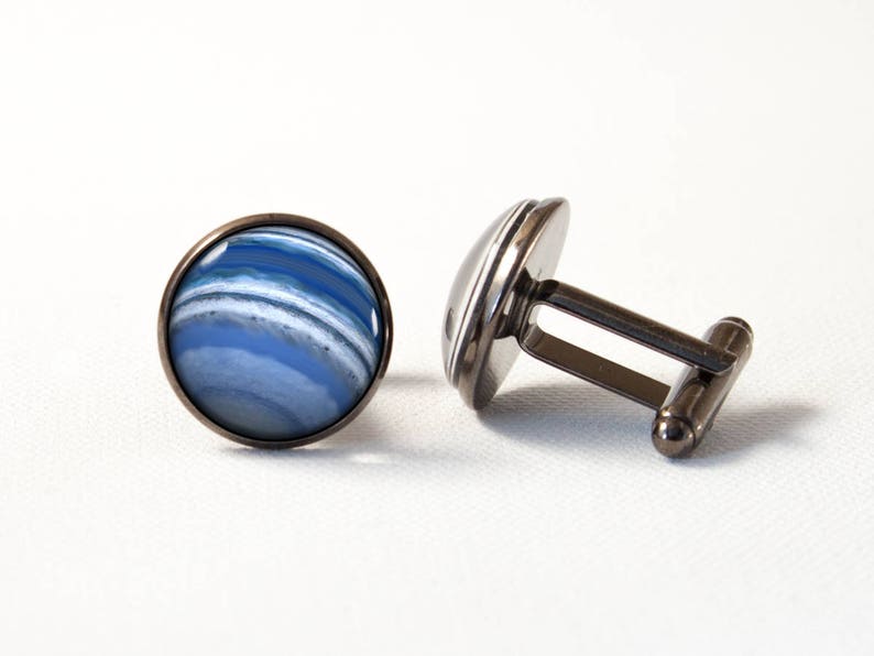 Neptune Cuff Links Neptune Jewelry Solar System Space Cufflinks Space ...