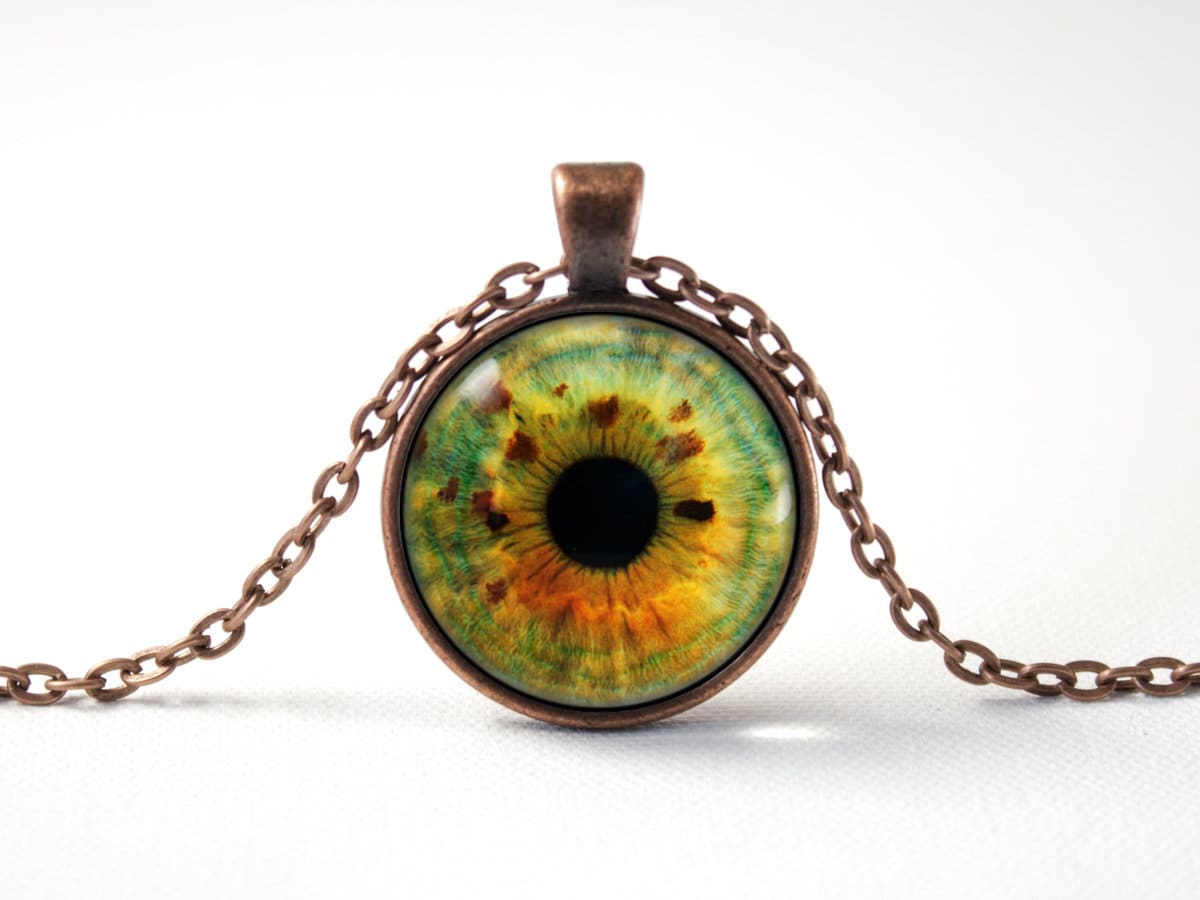 Glass Eye Necklace Human Eye Pendant Opthalmology Gifts Human Eye ...