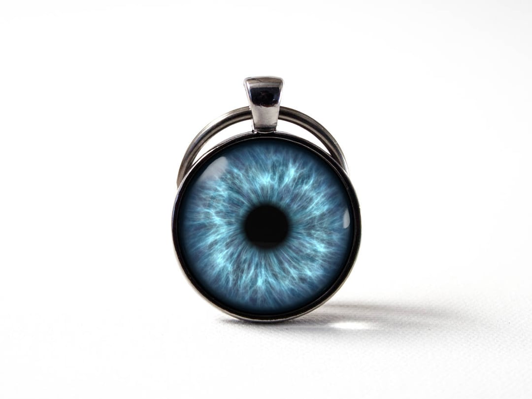 Blue Eyeball Key Chain Oculist Gift Eye Keyring Eyeball Jewelry Medical ...