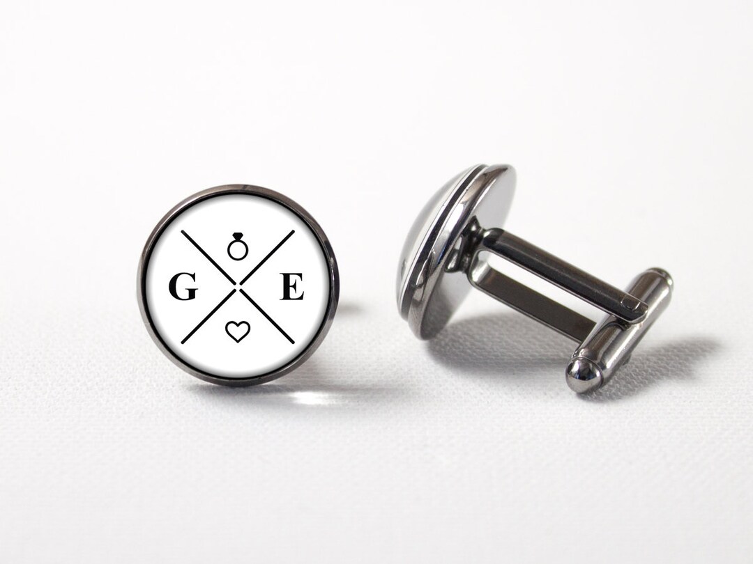 Personalized Gift Customized Cufflinks Initials Cuff Links Wedding ...