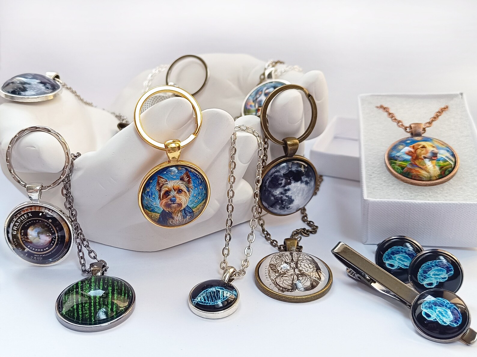 Jupiter Pendant Planet Necklace for Him Women Pendant Gift Necklace ...