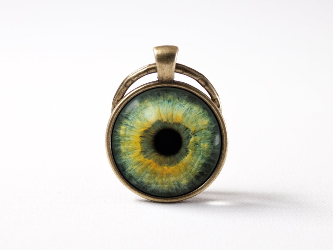 Human Eye Keychain Green Eyes Key Chain Eyes Jewelry Real Human Eye Key ...