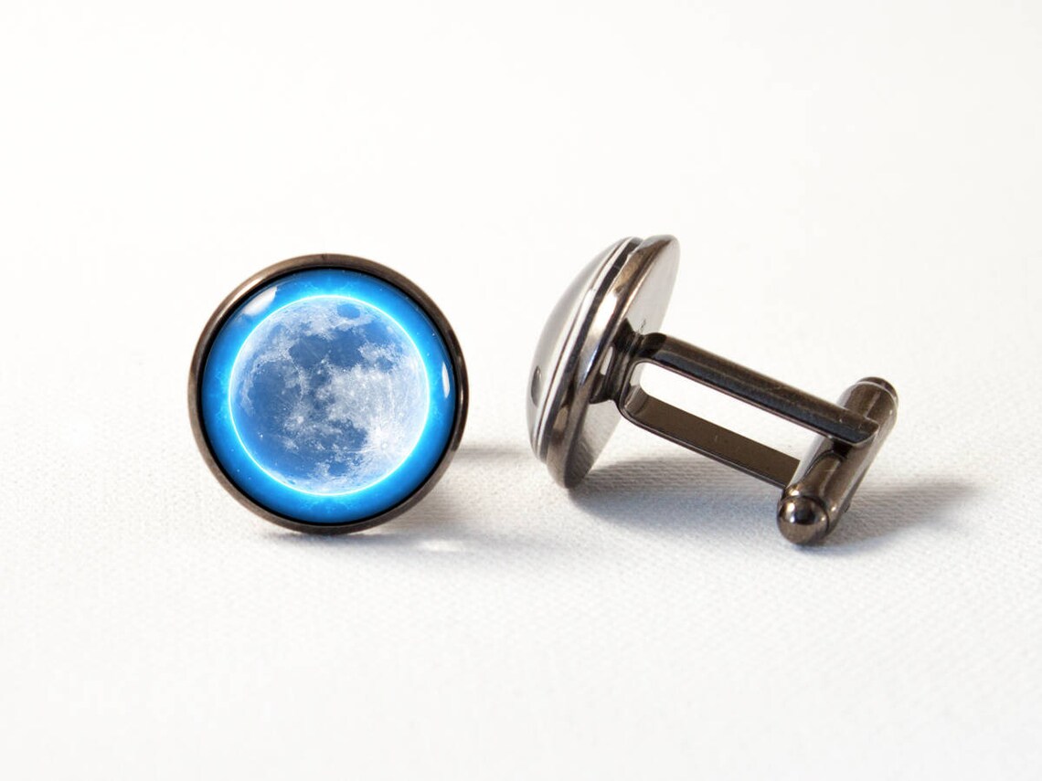 Cuff Links Luna Wedding Gift Moon Cufflinks Gift for Groom Wedding ...