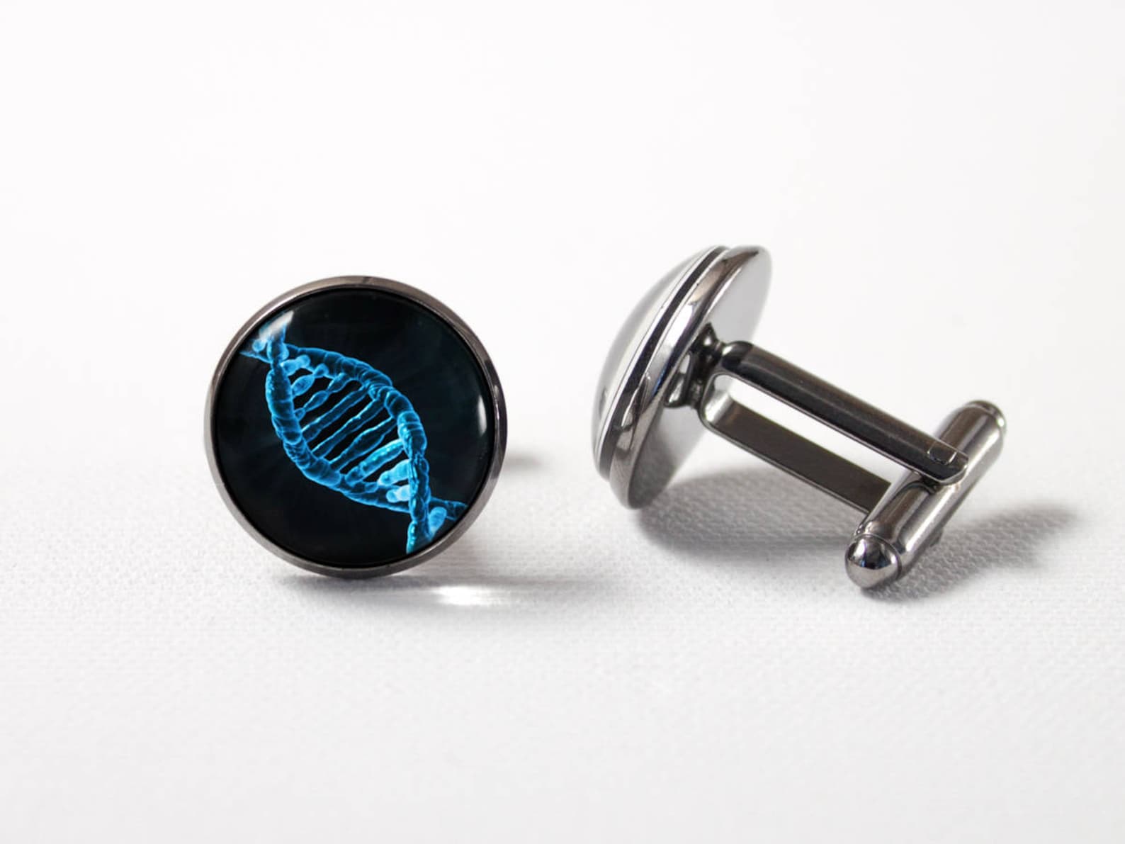 DNA Cuff Links Science Gift Chemistry Cufflinks Doctor Gift | Etsy