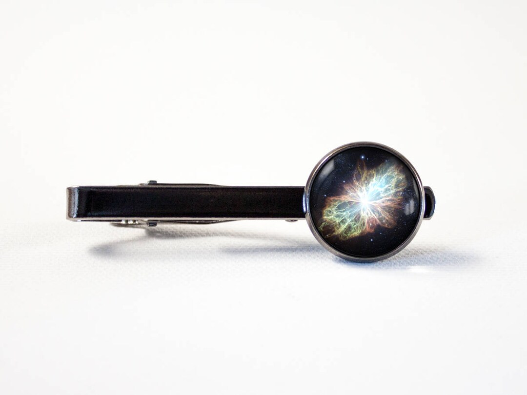 Galaxy Tie Clip Nebula Tie Clip Men Gift Space Jewelry Cosmos Jewelry ...