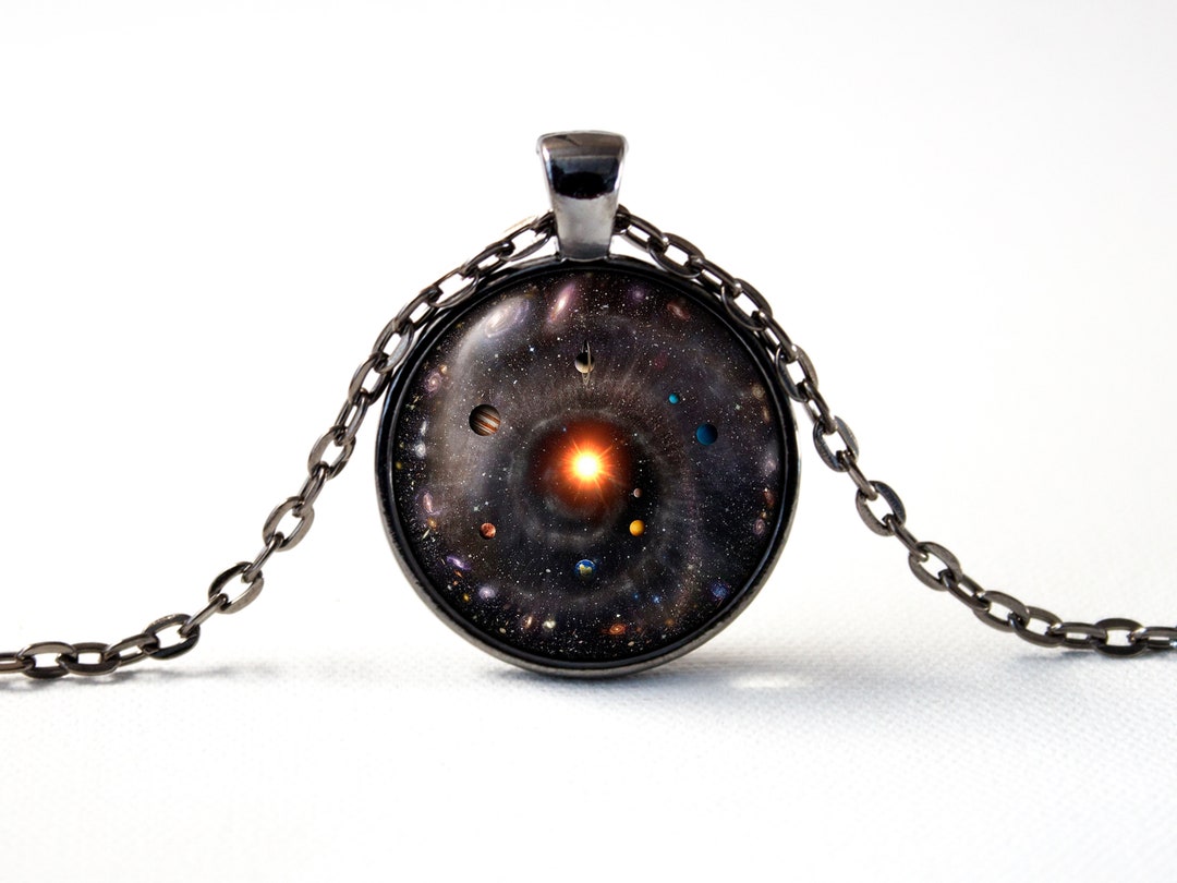 Solar System Space Necklace Planets Necklace Universe Galaxy Jewelry ...
