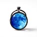 Full Blue Moon Keychain Art Gift Moon Key Ring Luna Key Chain - Etsy