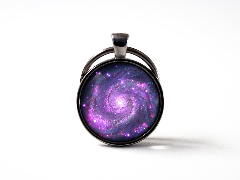 Galaxy Gift Key Ring Space Keychain Nebula Jewelry Space - Etsy