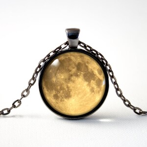 Full Moon Luna Key Ring Gift for Her Gift for Him Keychain Moon Keyring ...