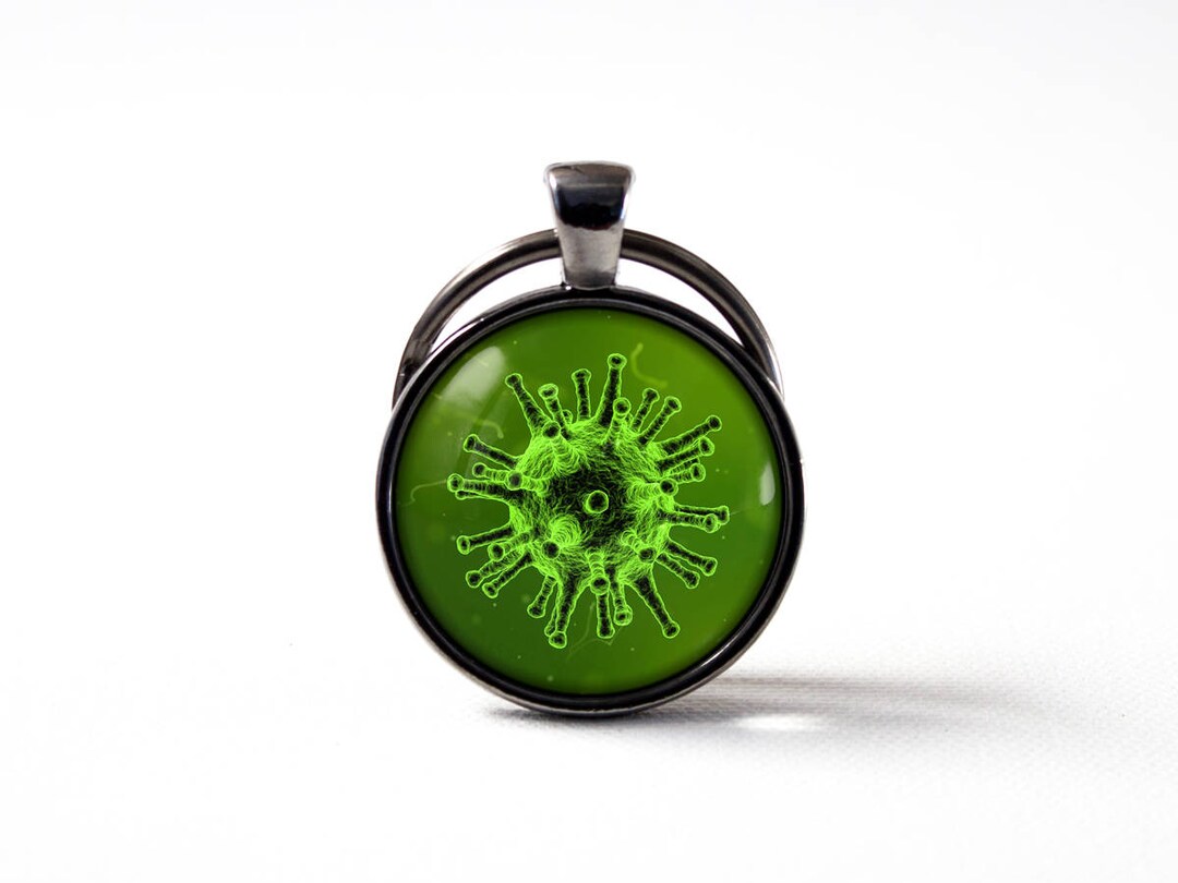Virus Jewelry Virus Molecule Keyring Science Keychain Microbiology ...