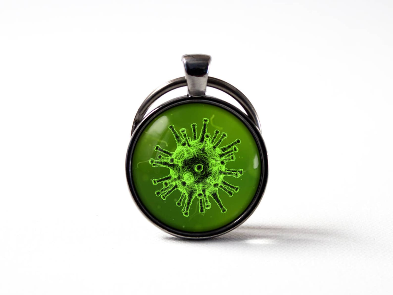 Virus Jewelry Virus Molecule Keyring Science Keychain | Etsy